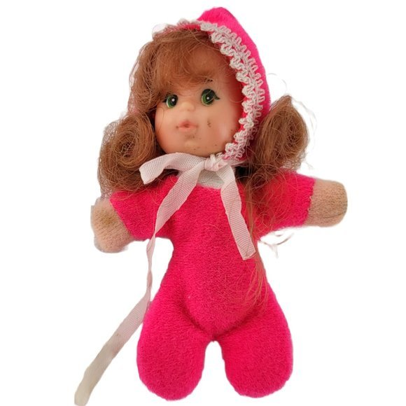 Mattell-Barbie | Toys | Vintage Shoe Baby Beans Miniature Baby Doll Red ...